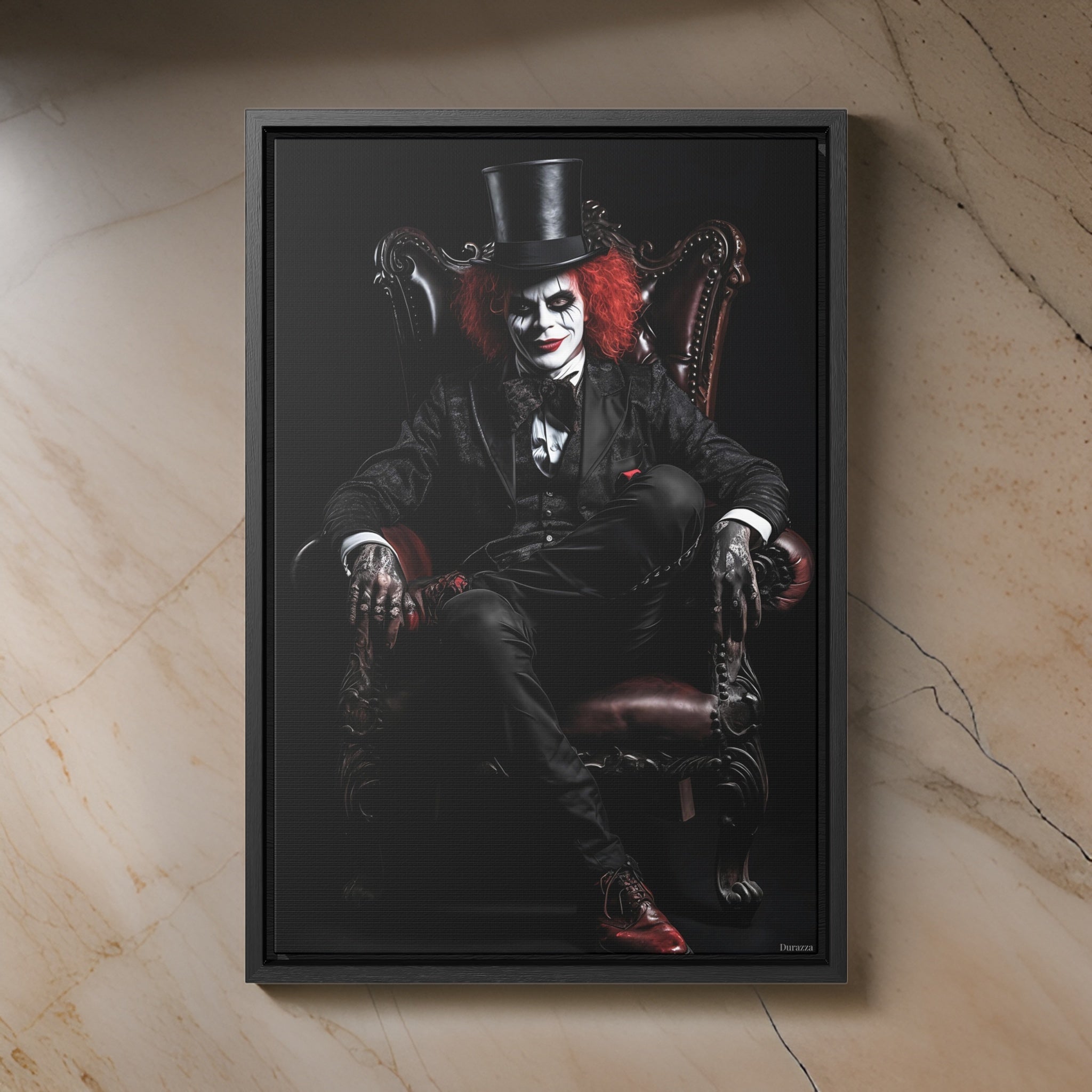 Red-Haired Gothic Clown Portrait
