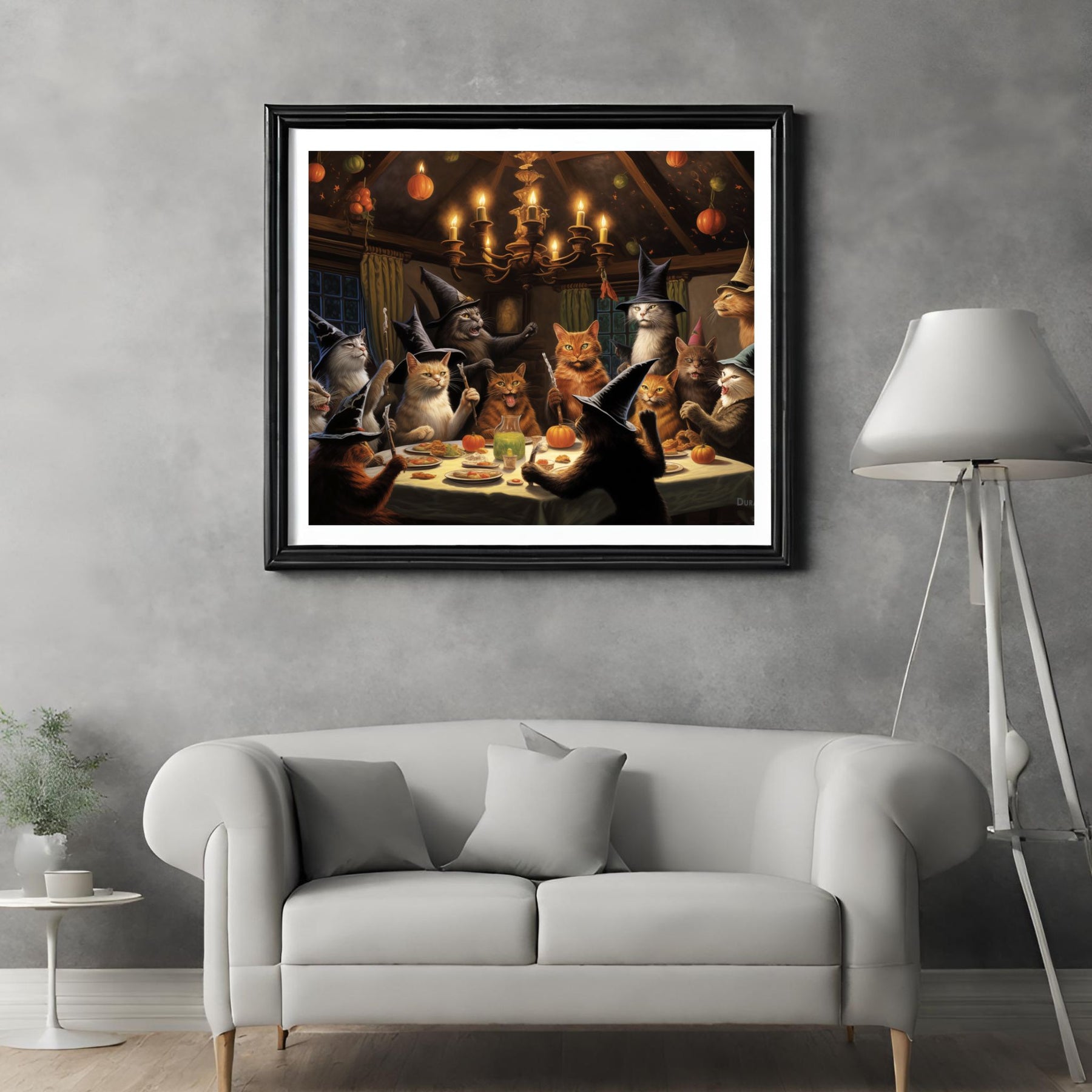 Feline Cat Fiesta Wall Art Print