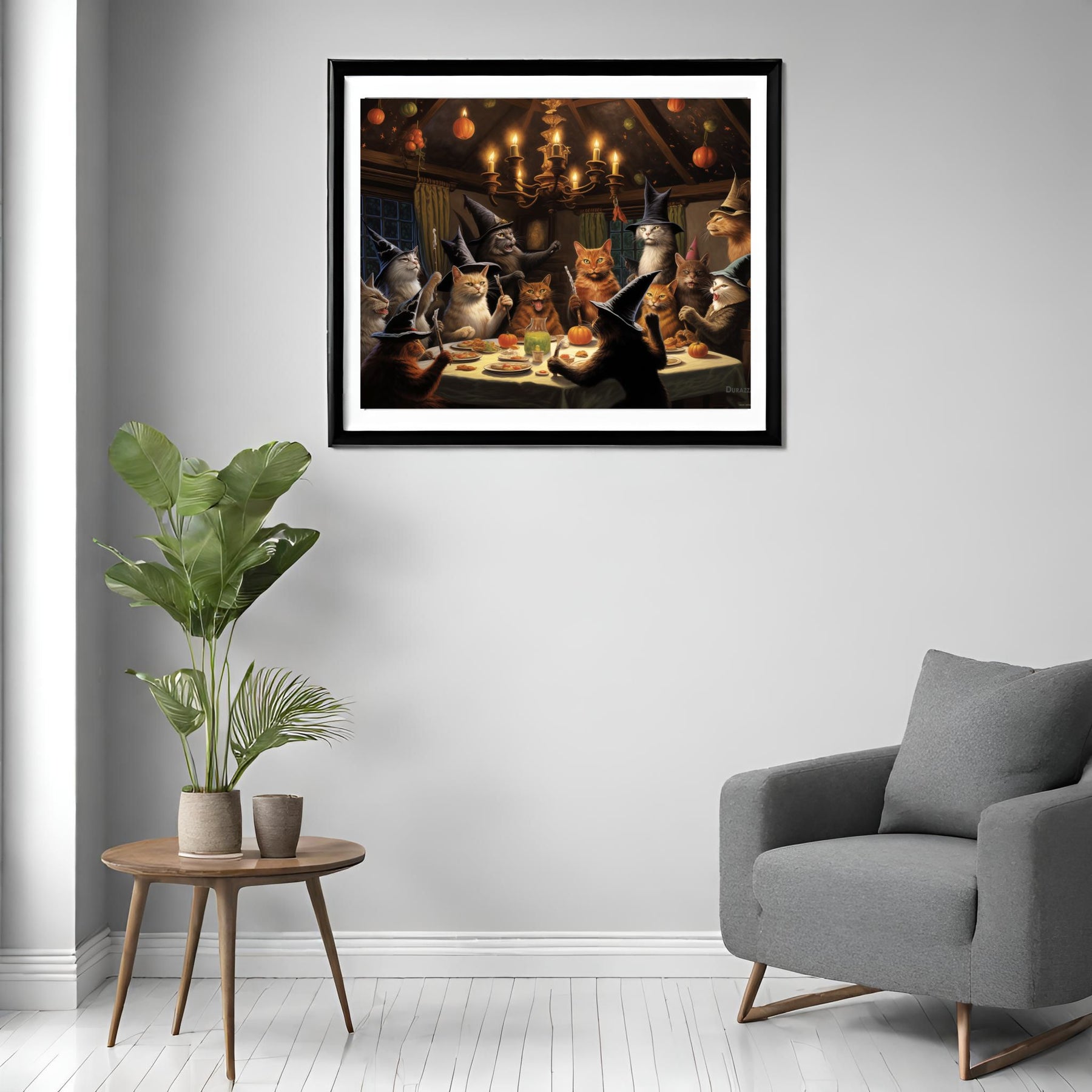 Feline Cat Fiesta Wall Art Print