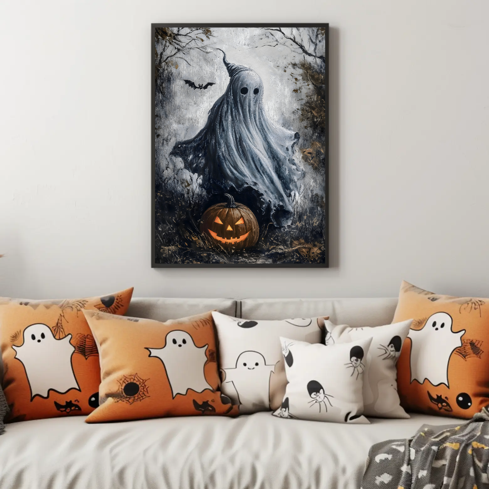 Ghost's Walk Wall Art: Halloween Decor