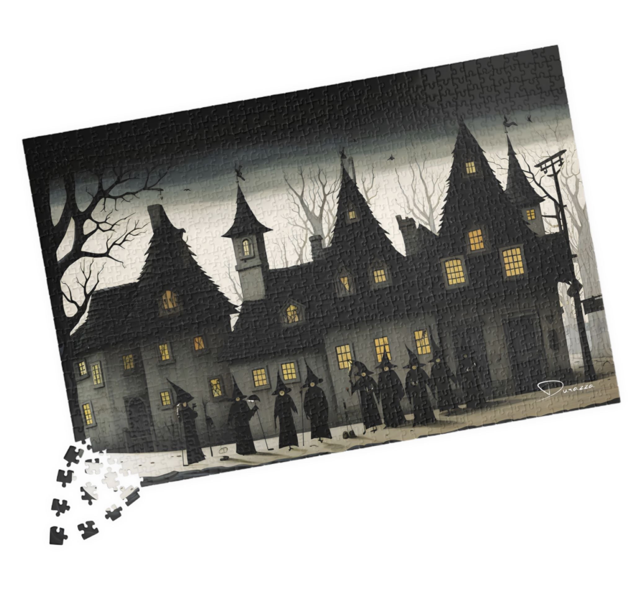 Dark Witchy Wooden Jigsaw Puzzle 500 Piece - Durazza